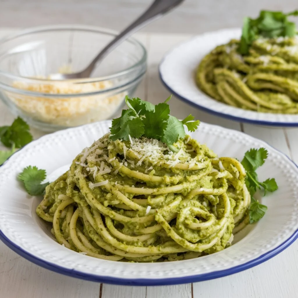 Easy Green Spaghetti Recipe in 20 Minutes