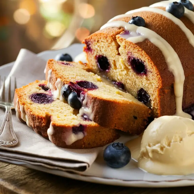 Easy Blueberry Pound Cake Recipe