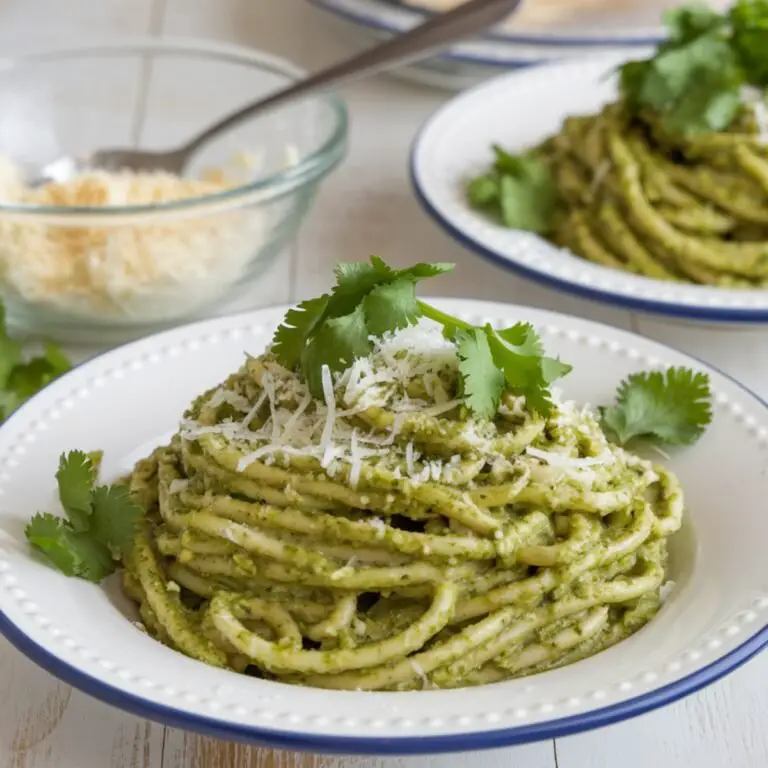 Easy Green Spaghetti Recipe in 20 Minutes