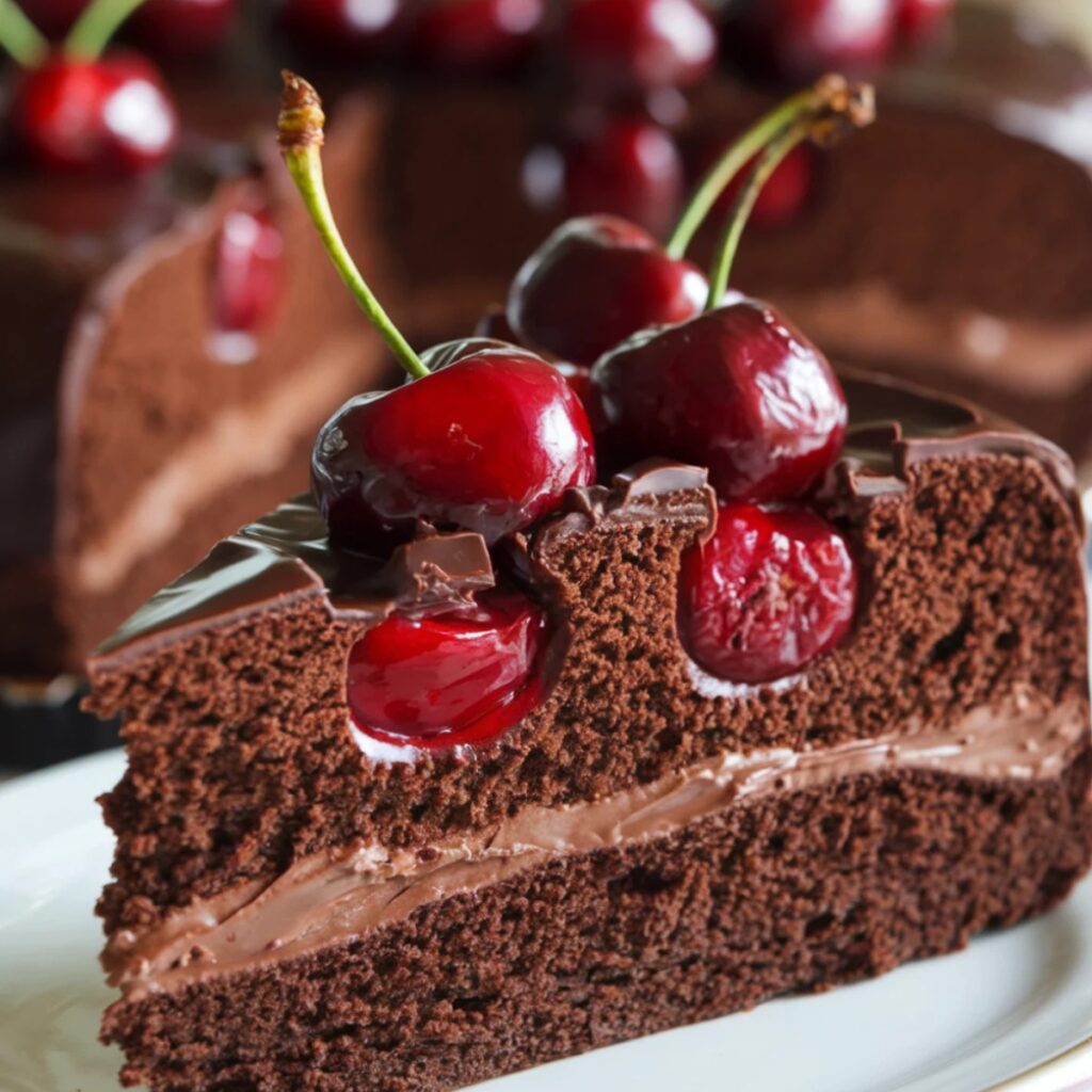 Easy Chocolate Cherry Cake Recipe