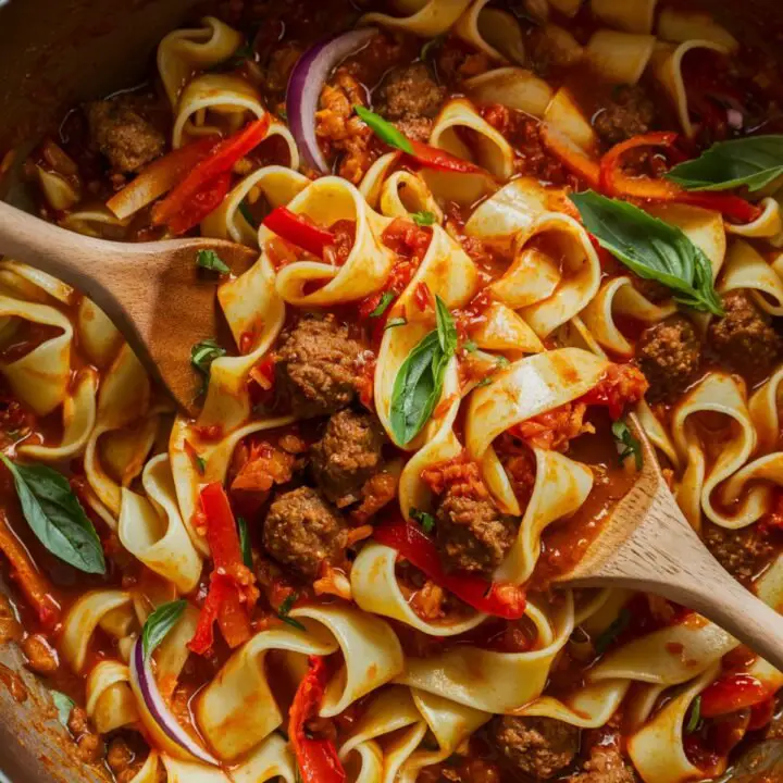 Easy Italian Drunken Noodles Recipe