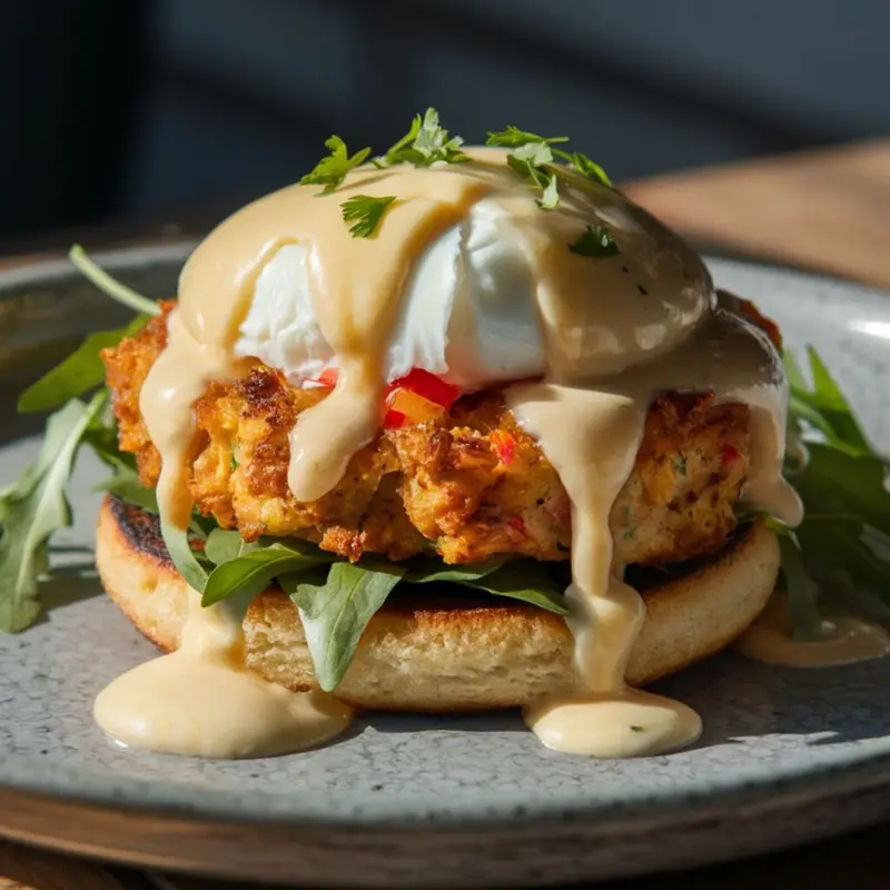 Easy Crab Cake Benedict Recipe