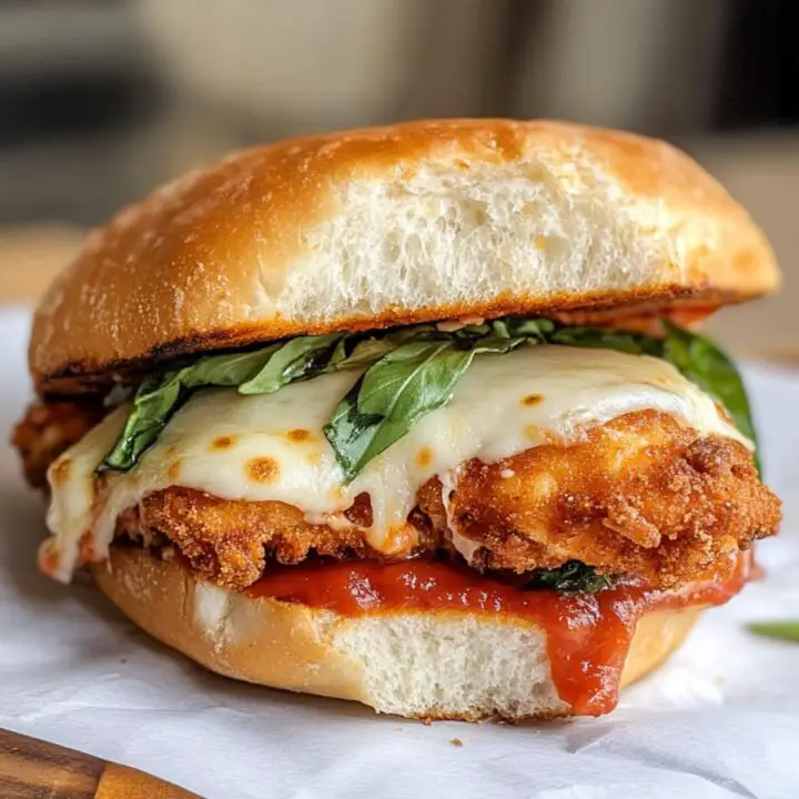 Easy Chicken Parm Sandwich (Only 6 Ingredients!)