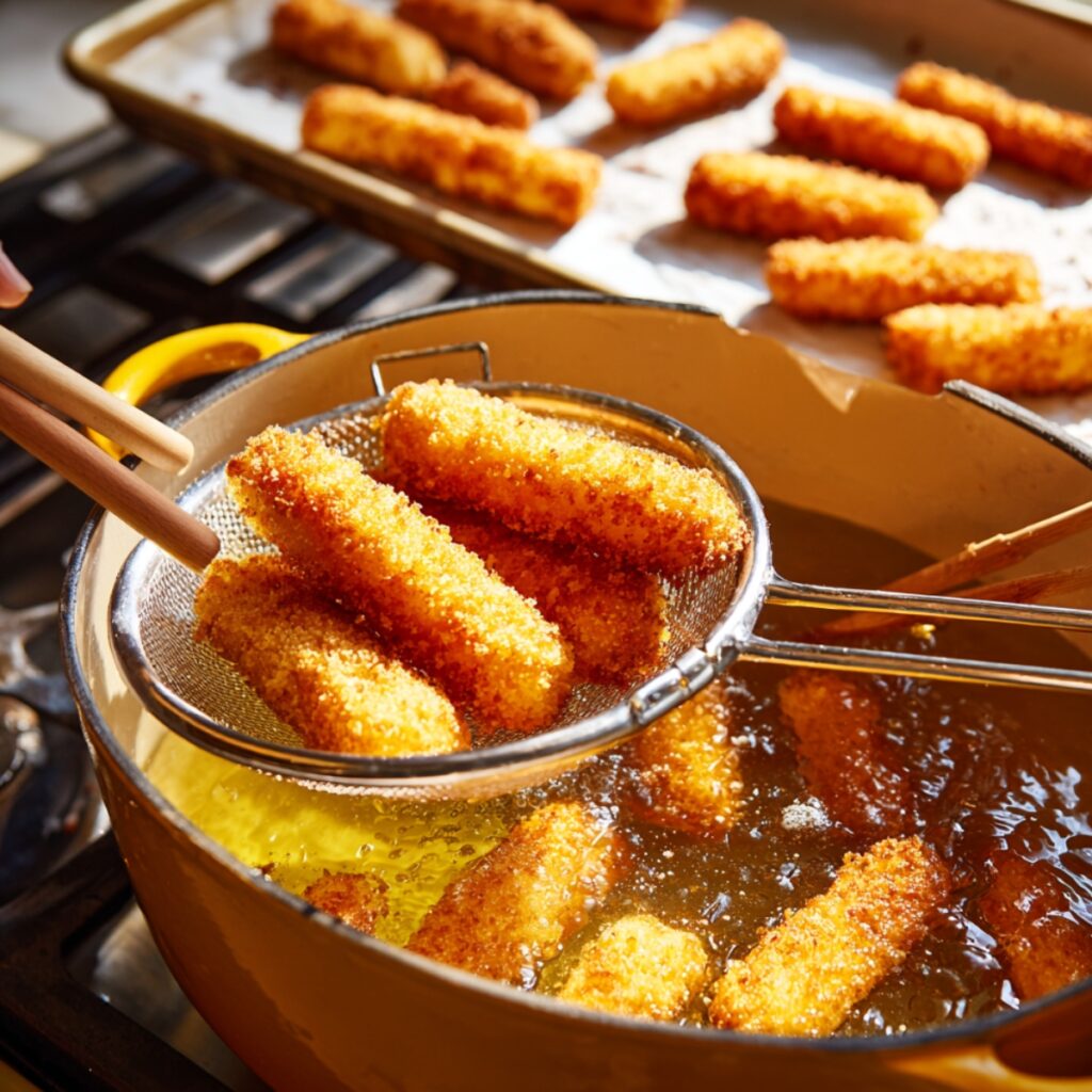 Easy Fried Mozzarella Sticks Recipe