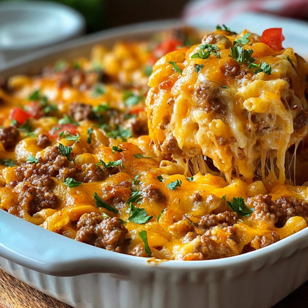 Healthy Cheeseburger Casserole Recipe