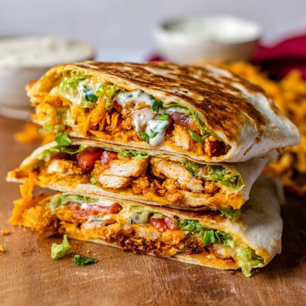 Healthy Chicken Crunch Wrap