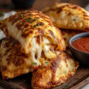 Easy Homemade Cheesy Pizza Pockets