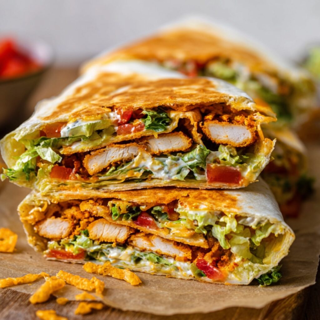 Healthy Chicken Crunch Wrap
