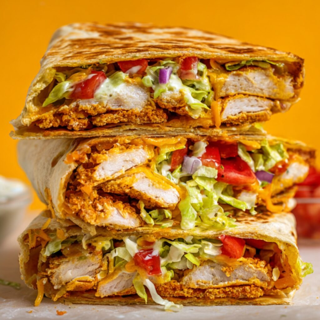 Healthy Chicken Crunch Wrap