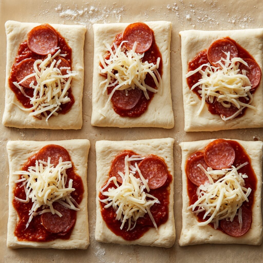 Easy Homemade Cheesy Pizza Pockets