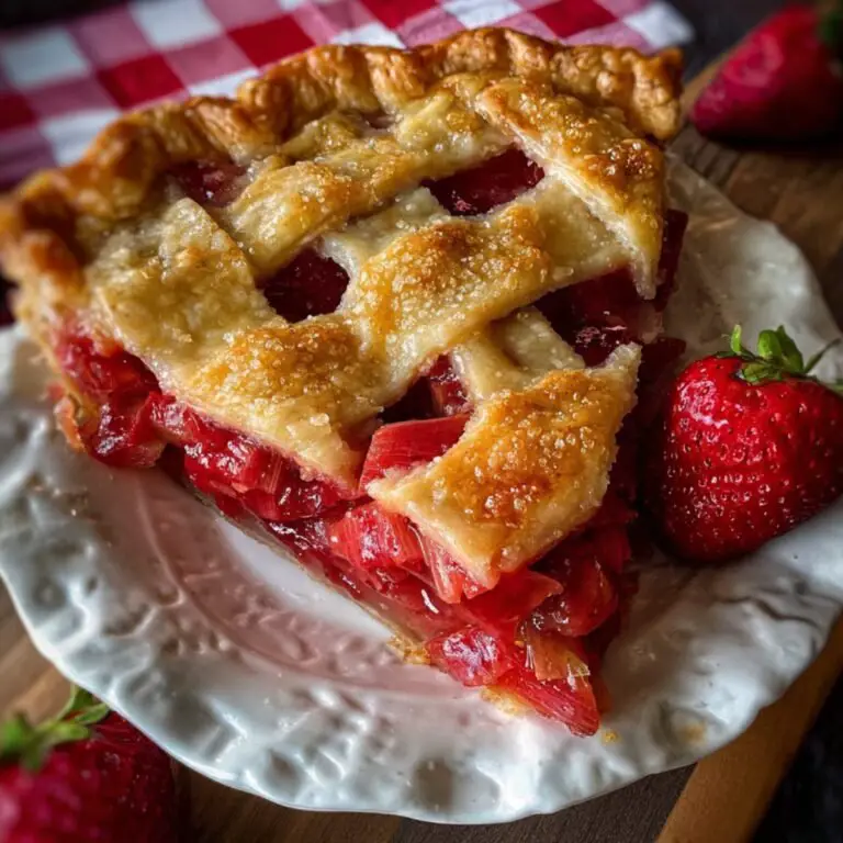 Easy Strawberry Rhubarb Pie Recipe