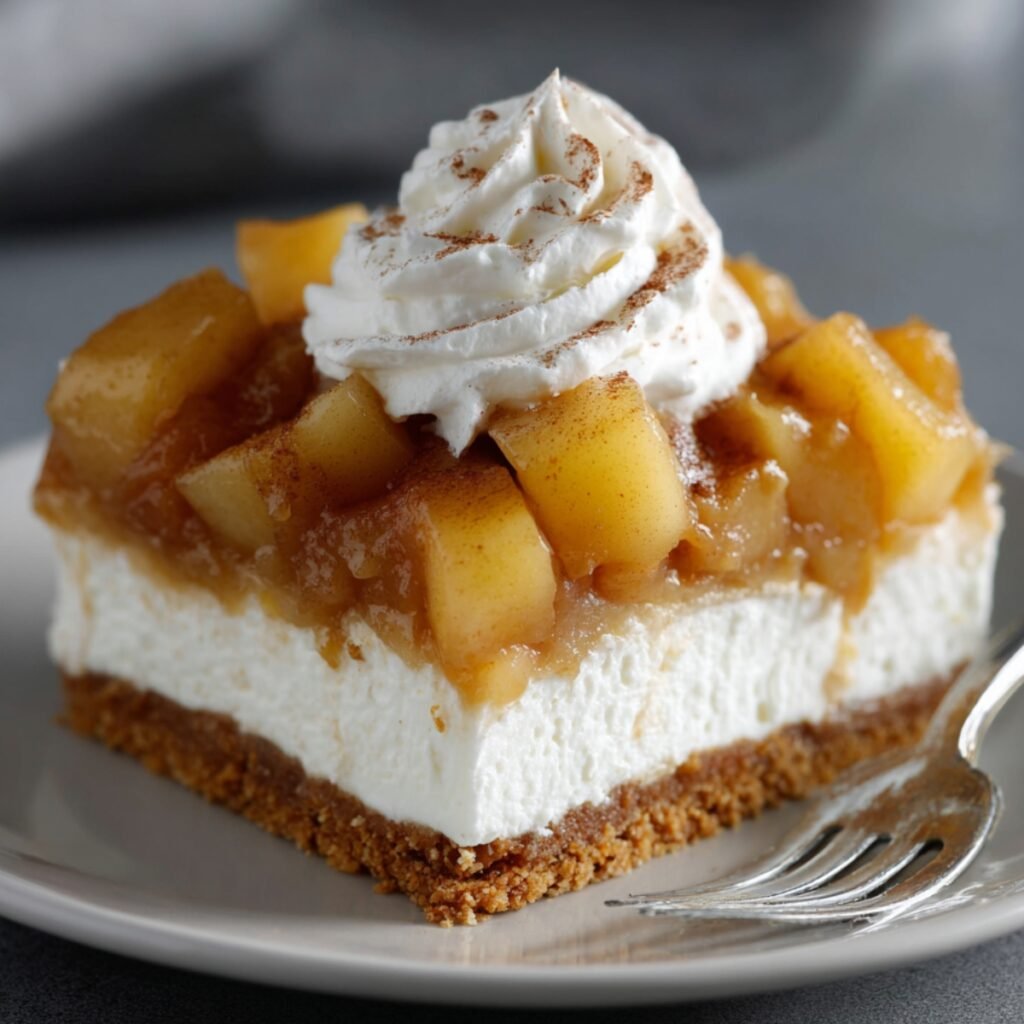 The Best Caramel Apple Eclair Cake