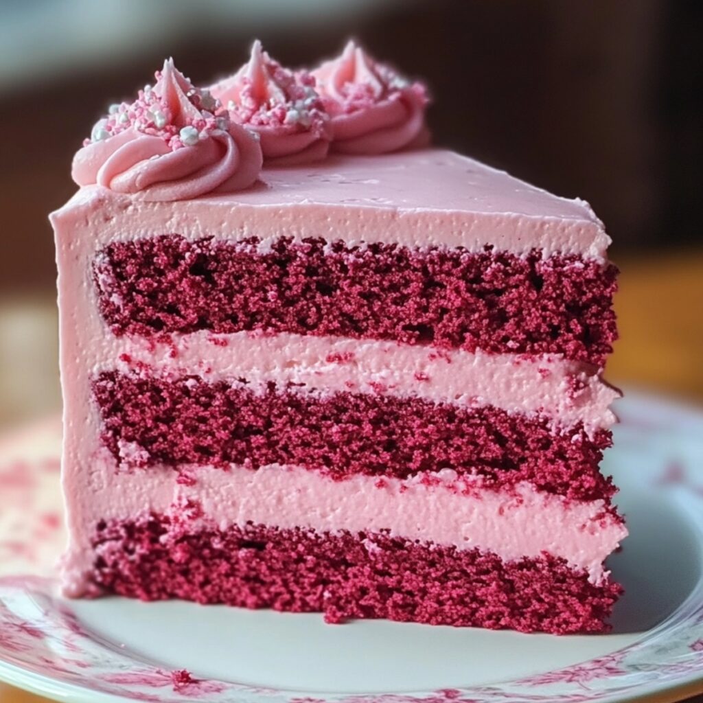 The Best Pink Velvet Cake
