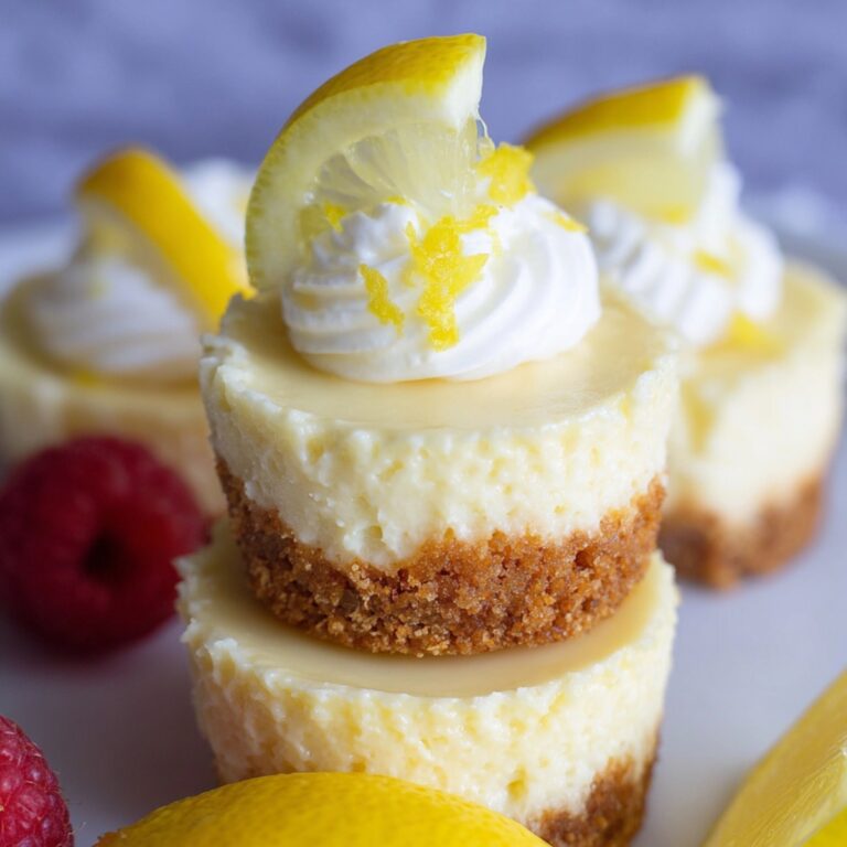 Easy Mini Lemon Cheesecakes Recipe