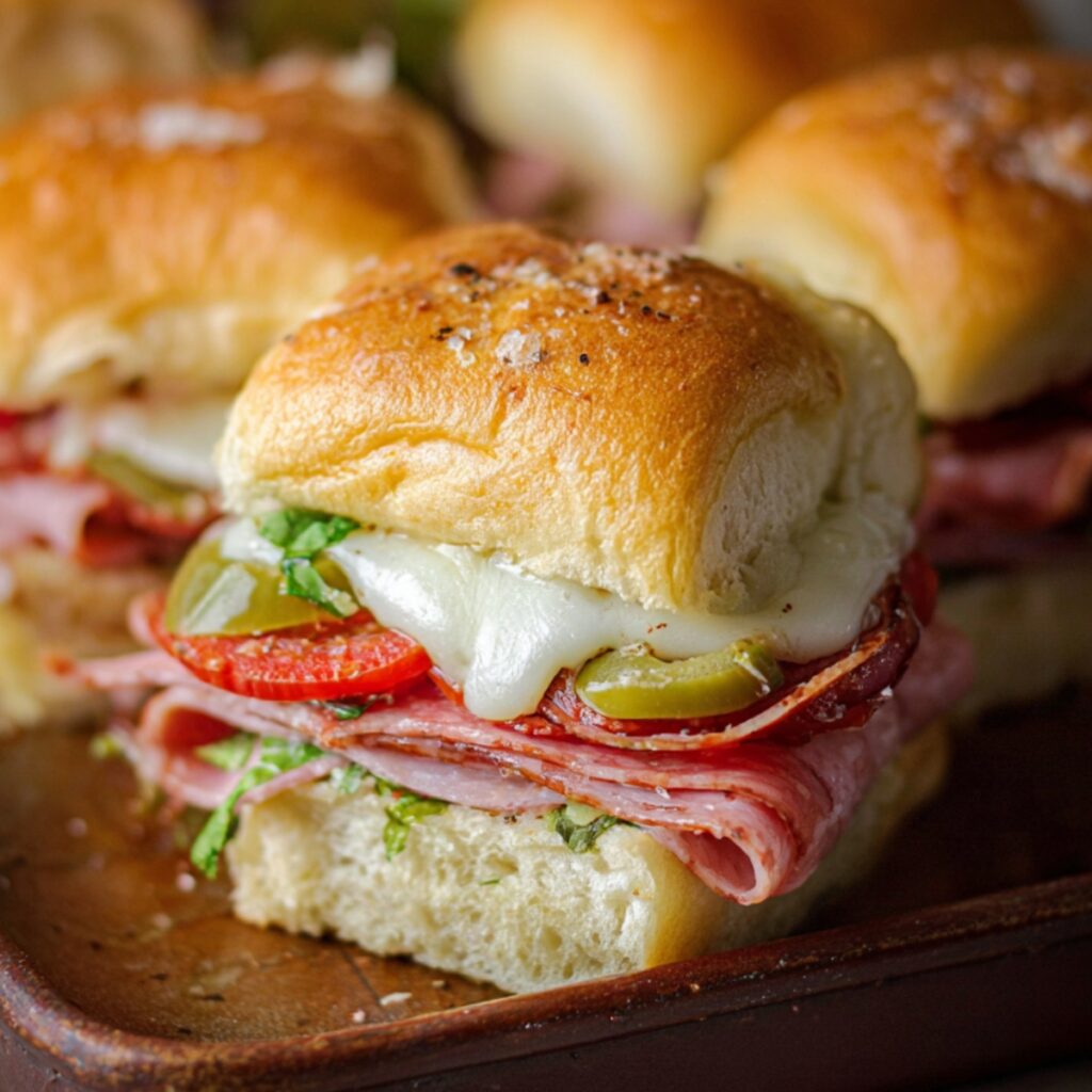 Easy Hot Italian Sub Sliders Recipe