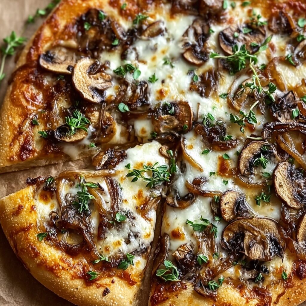 Easy White Mushroom Pizza Recipe Ready in 15 minutes!